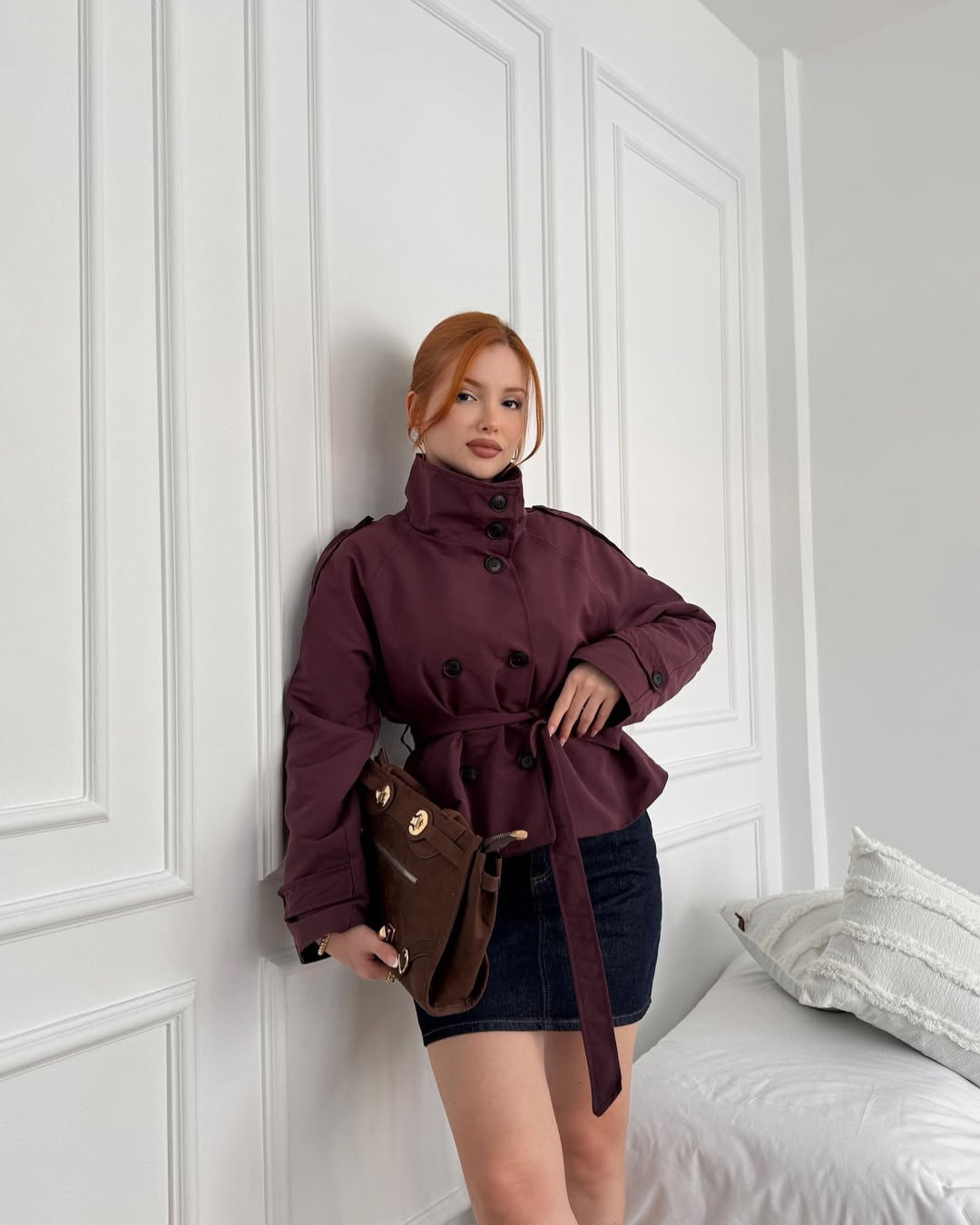 OLIVIA | Short Trench Coat – Olivia & Hazel